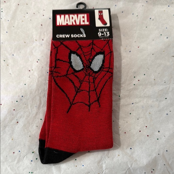 Marvel | Underwear & Socks | Marvel Red Spiderman Crew Socks | Poshmark